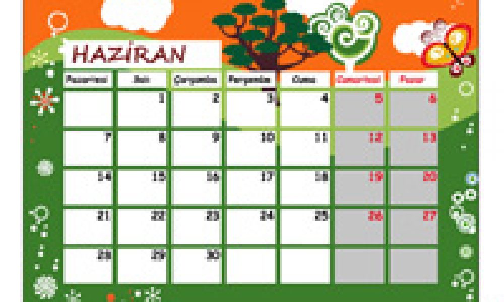 Haziran 2010 Çocuk Takvimi - Cicicee